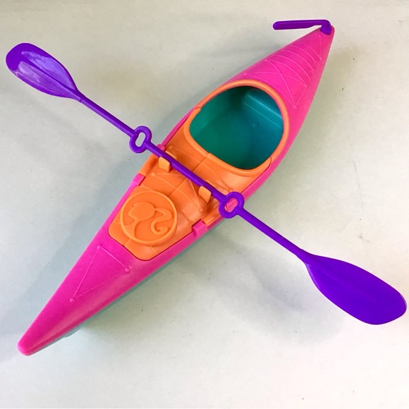 Barbie | Toys | Barbie Team Stacie Kayak Canoe With Oar Paddle Summer ...